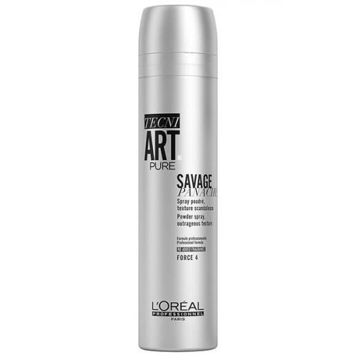 L OREAL, Cпрей сухой Savage Panache Pure сильной фиксации с пудровой ...