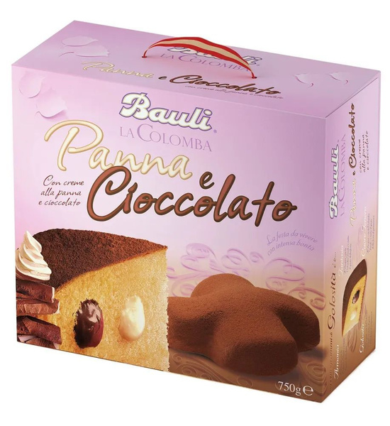 Кекс (кулич) Bauli COLOMBA PANNA E CIOCCOLATO (Сливки и шоколад), 750 г ...