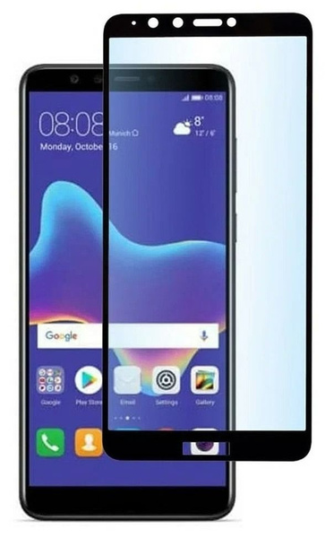 Защитное стекло 5d для Huawei Y9 2018, FLA LX1, черный - купить с ...