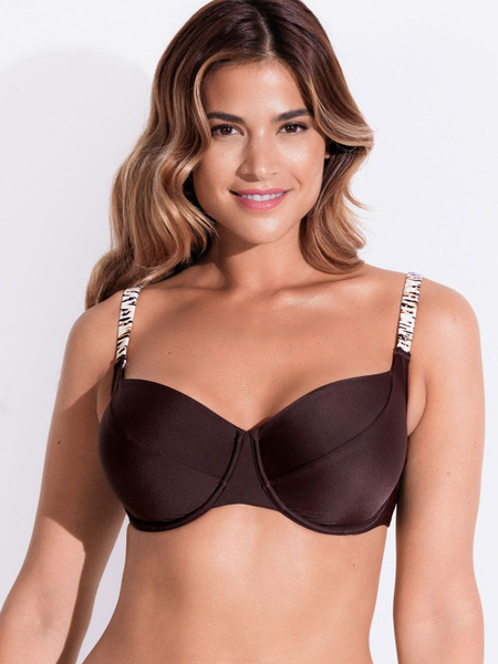 Бюстгальтер Женский Palmetta мягкая чашка на каркасе, размер 85C разноцветный Пляжный Россия ...