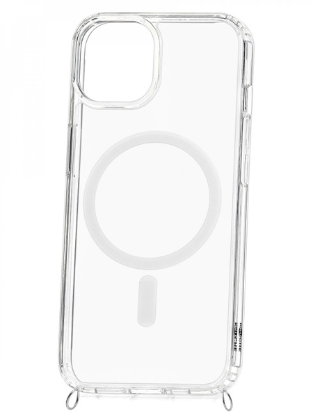 Прозрачный чехол на iPhone 13 MagSafe магсейф на айфон 13 со шнурком, с ...