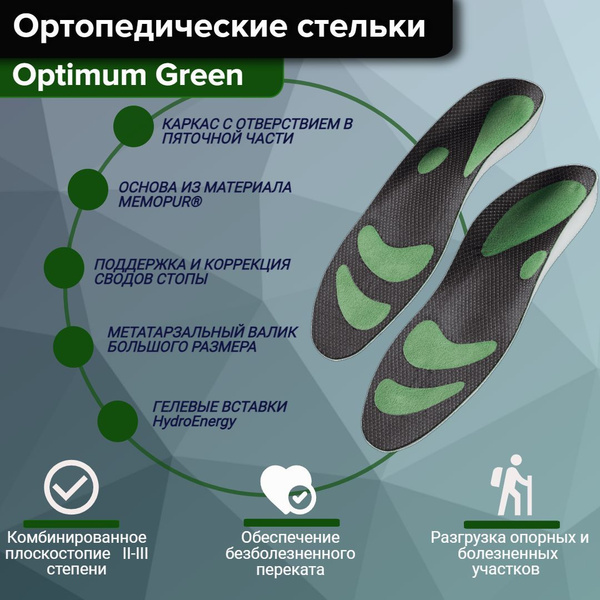 Стельки ортопедические при плоскостопии каркасные спортивные ORTO ...
