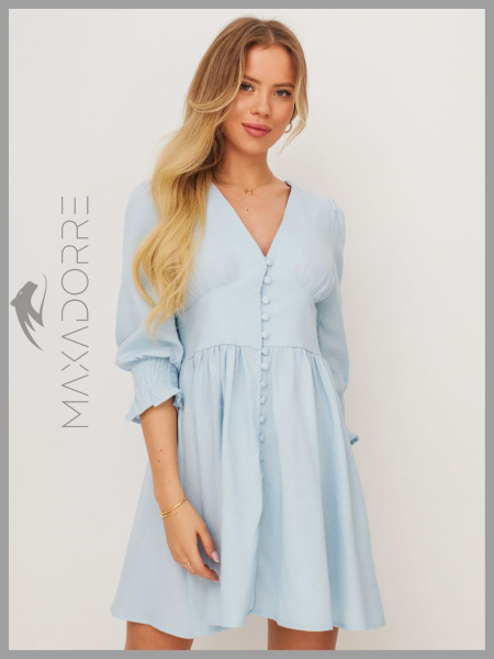 Maxadorre. Платье женское вечернее праздничное нарядное красивое стильное легкое хлопковое мини ...