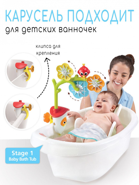 Игрушка для ванной Yookidoo Мобиль для ванной - купить с доставкой по ...