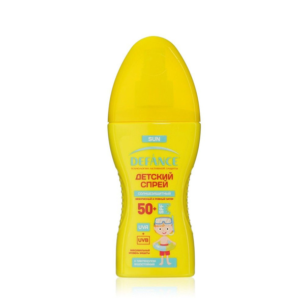 Спрей для загара детский Defance Sun Kids с пантенолом, SPF 50+ 150 мл ...