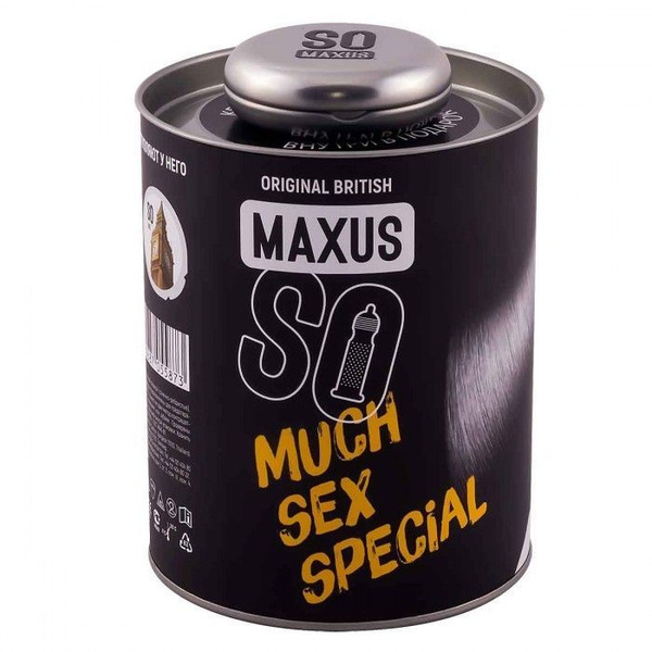 Текстурированные презервативы в кейсе Maxus So Much Sex 100 шт