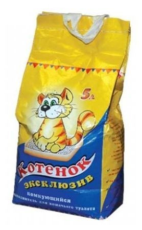 Наполнитель Котенок Эксклюзив 5 л Комкующийся - купить с доставкой по ...