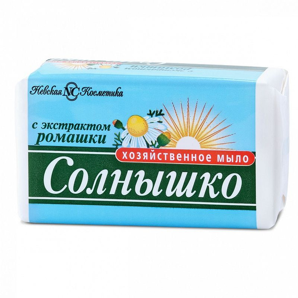 Невская Косметика Солнышко хозяйственное мыло с экстрактом ромашки 140г ...