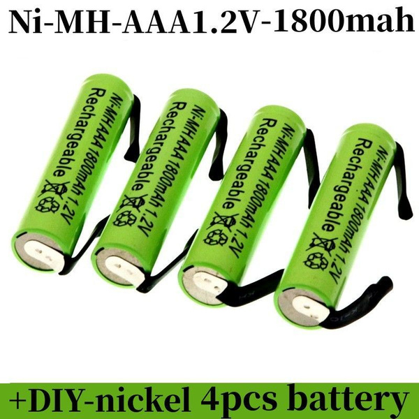 Заряжаемый аккумулятор Ni Mh 1.2V AAA, 1800mah, со сварочными ...