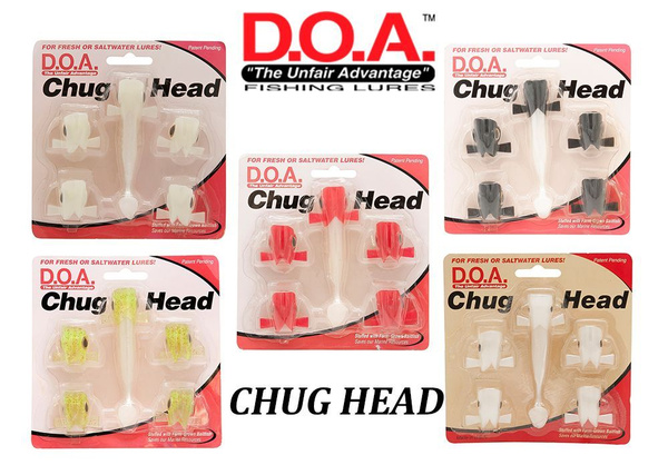Набор силиконовых приманок со сменными головами CHUG HEAD - 5 ...