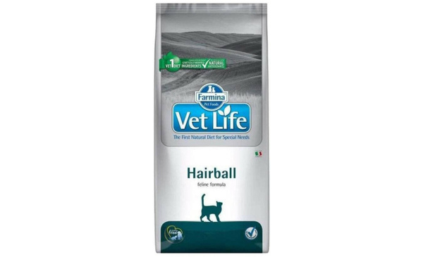 Farmina Vet Life Cat Hairball (Корм для кошек, снижающий образование и ...