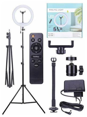 Кольцевая светодиодная лампа Ring Fill Light YQ-320A 30 см с пультом, сенсорным управлением с ...