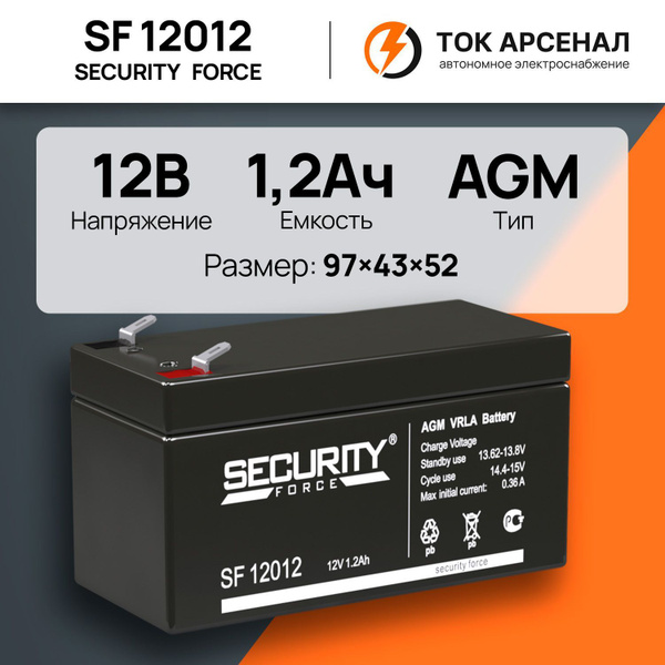 Батарея для ИБП Security Force SF 12012 купить по выгодной цене в ...