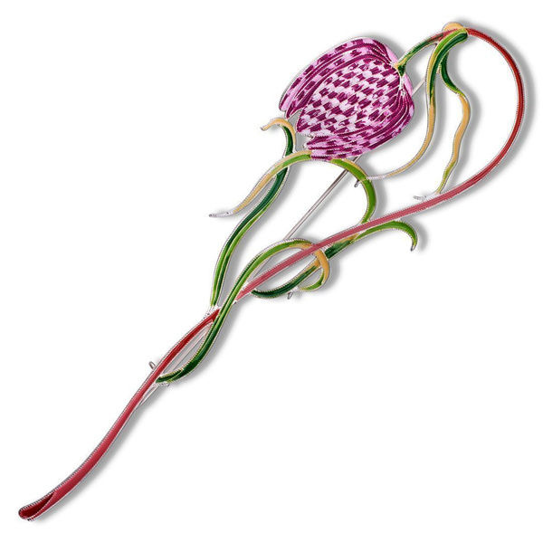 Брошь женская Русские Самоцветы из серебра 925 пробы - купить с ...