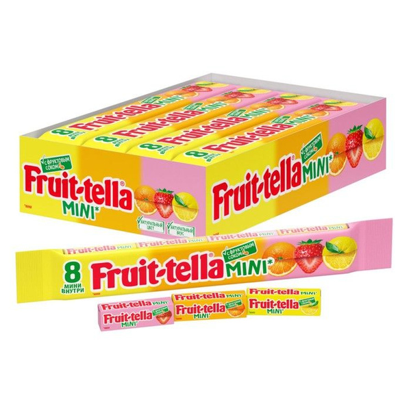 Жевательная конфета FruitTella, 88 г - купить с доставкой по выгодным ценам в интернет-магазине ...