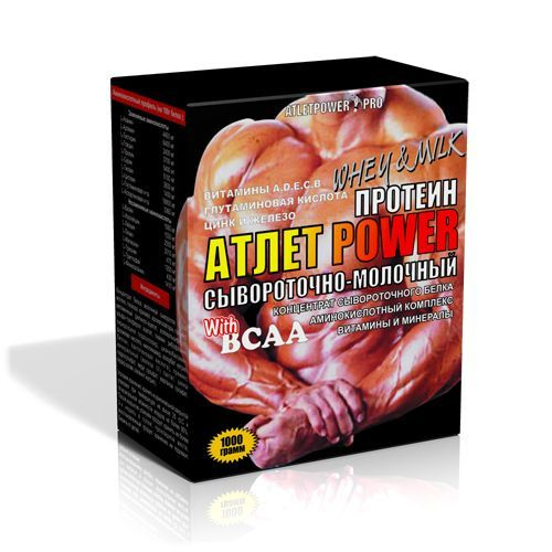 Whey & Milk протеин Atlet Power Pro с витаминами и минералами 1000 г 20 ...