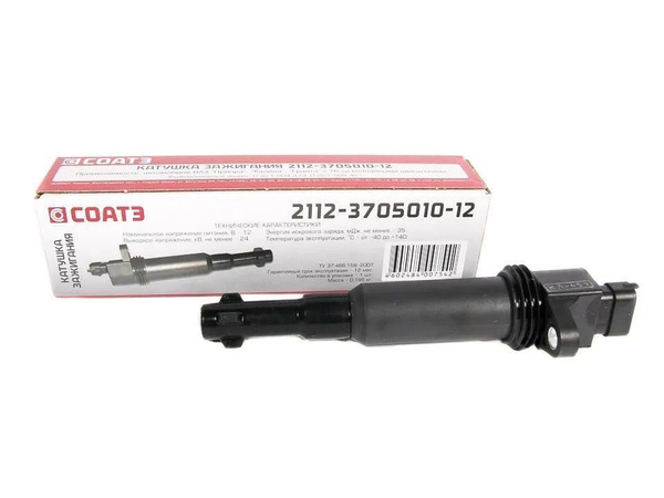 Катушка зажигания (на свечу) ВАЗ инж. дв.1,4 1,8 16 кл. (СОАТЭ) - Соатэ ...