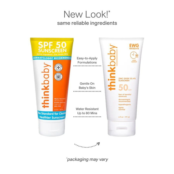Thinkbaby, Солнцезащитный крем, фактор защиты SPF 50+, 177мл - купить с ...
