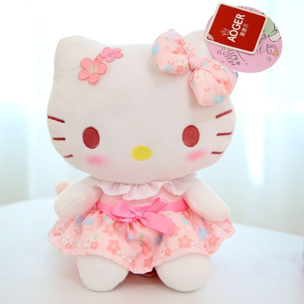 Мягкая игрушка,Hello kitty, 25 см,розовый - купить с доставкой по ...