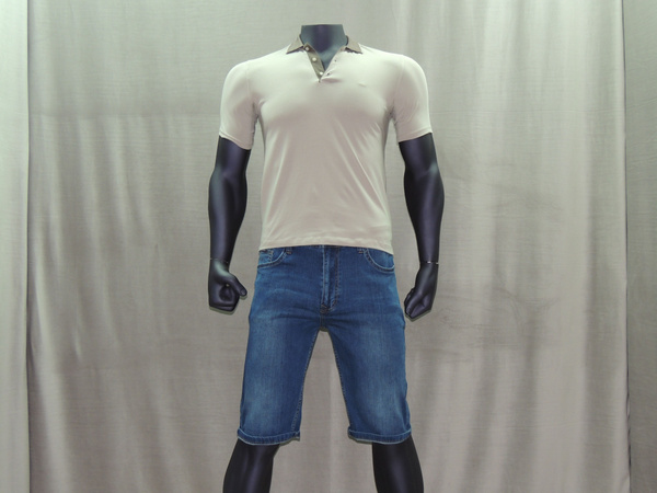 Поло REY POLO, размер 46, цвет кремовый, 92% хлопок, 8% эластан ...