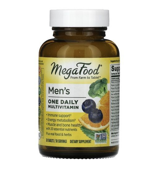 MegaFood One daily MEN мультивитамины для мужчин 1 таблетка в день 30 ...