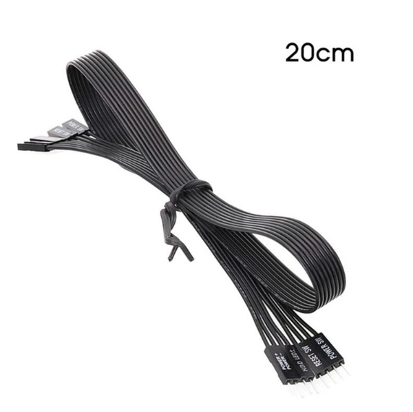 Комплект удлинителей power sw reset sw hdd led power led+-, 20см черный ...