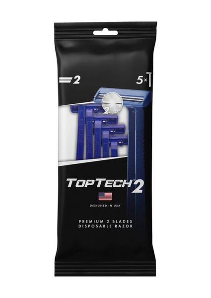 Бритвы одноразовые TOPTECH 2 лезвия, 5 шт - купить с доставкой по выгодным ценам в интернет ...