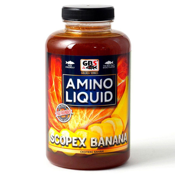 Ликвид GBS Amino Liquid 500 мл Банан Скопекс / Прикормка для рыбалки ...