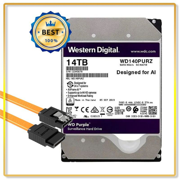 14 ТБ Внутренний жесткий диск Western Digital (WD)-P-EL-0809 (WD140PURZ ...