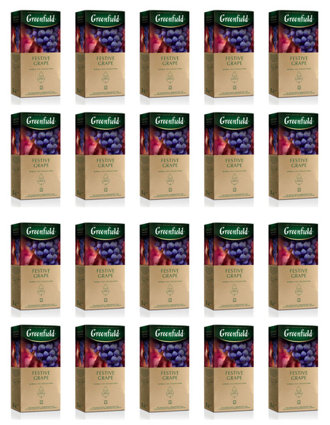 Чай фруктовый в пакетиках для чашки Greenfield Festive Grape, 25*2 г ...
