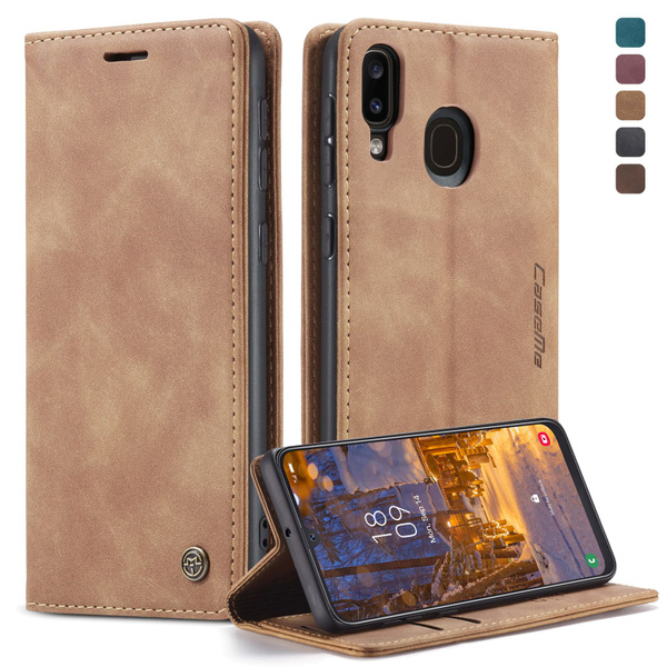 Caseme Кожаный чехол для Samsung Galaxy A40 с визитницей из экокожи ...