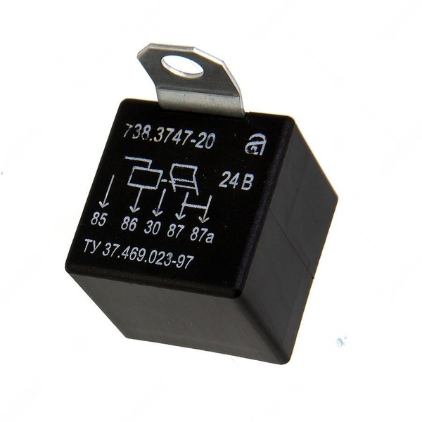 Реле стартера для а/м КАМАЗ, МАЗ, КрАЗ, 24В, 30А (АВ) 738.3747-20 ...