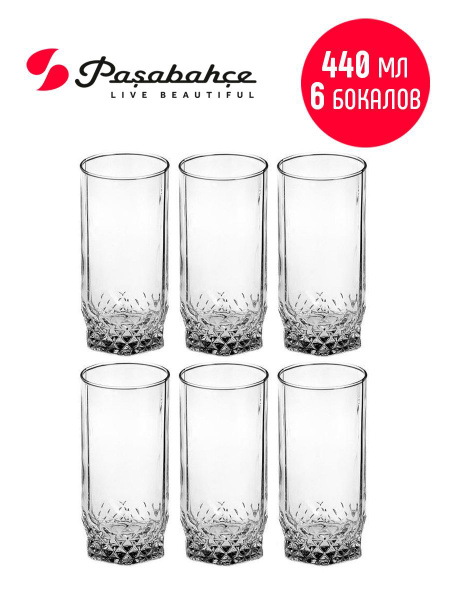Набор бокалов Pasabahce для пива, 440 мл - купить по низким ценам в ...