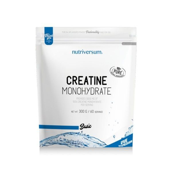 Креатин моногидрат в порошке,NUTRIVERSUM,Creatine Monohydrate,300 грамм ...