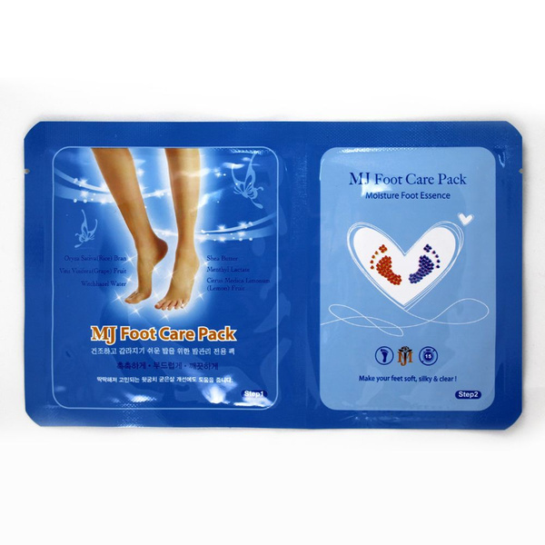 Маска-носочки для ног с гиалуроновой кислотой корейская, MIJIN Foot Care Pack, Корея, 22 гр ...