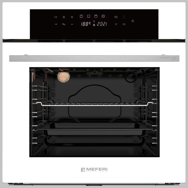 Электрический духовой шкаф MEFERI MEO606WH ULTRA, с грилем и конвекцией ...