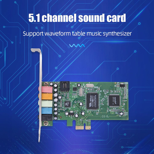 PCI-E Audio Digital Sound Card 24-битная стереофоническая звуковая ...