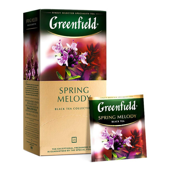 Чай черный Greenfield Spring Melody в пакетиках 1,5 г х 25 шт - купить ...