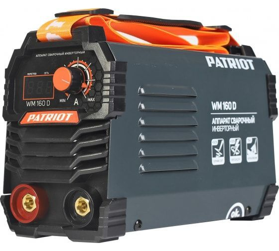 Аппарат сварочный инверторный PATRIOT WM160D MMA, входное напряжение ...
