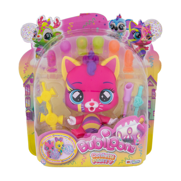 BUBILOONS CONFETTI PARTY W1 Игрушка-зверушка с аксессуарами Стелла ...