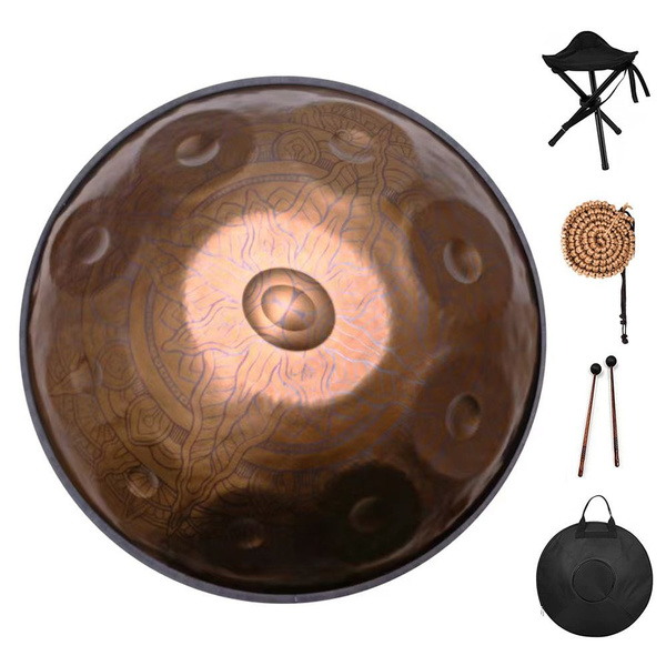 Стальной барабан для языка Handpan, 22 дюйма, барабанный ударный ...
