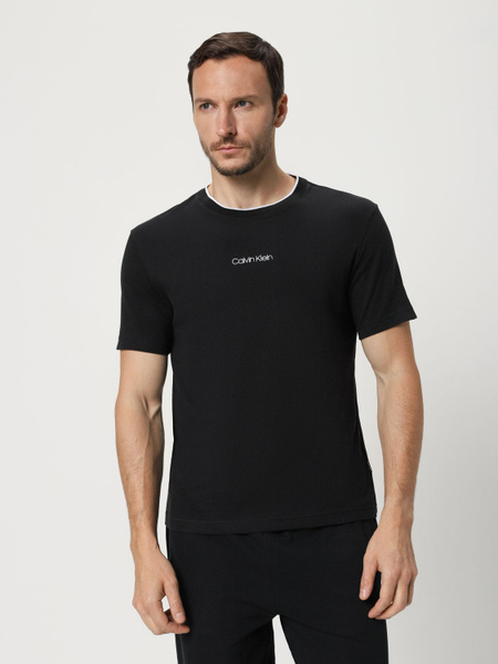 Футболка Calvin Klein, размер 48, 46, цвет черный, хлопок 100% - купить ...