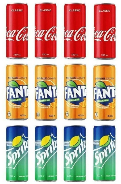 Газированные напитки Coca - Cola(Кока-кола), Fanta orange (Фанта ...