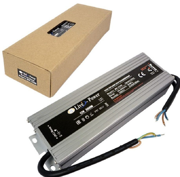 Блок питания для светодиодной ленты MRM-POWER, 12В, 300 Вт, IP67 ...