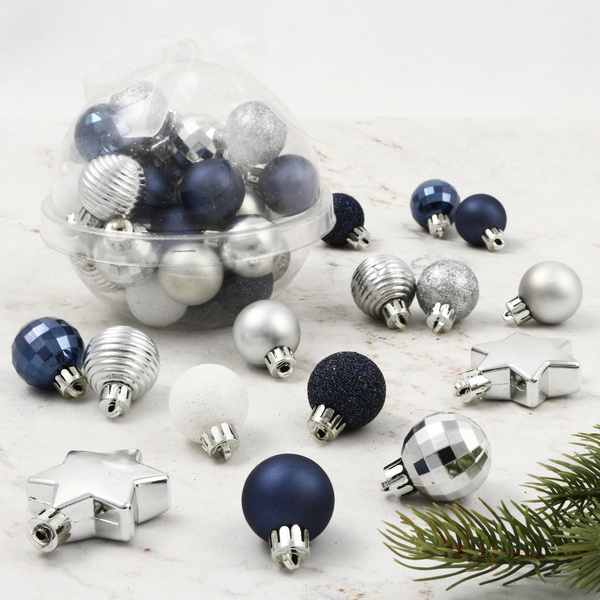 Набор ёлочных шаров Kaemingk, диаметр 3 см, купить по выгодной цене в интернет-магазине OZON ...