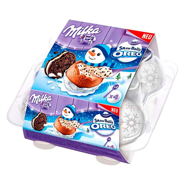 Шоколадные яйца Milka & OREO Xmas Snowballs (Германия), 112 г купить на ...