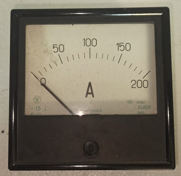 Амперметр 200А постоянного тока 120х120мм - купить по выгодной цене в ...