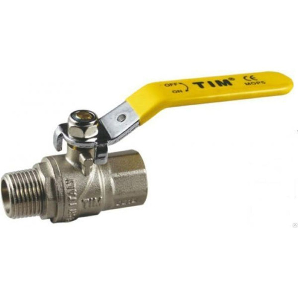 Кран для газа 3/4" вн-нар (рычаг) TIM - купить по низкой цене в ...