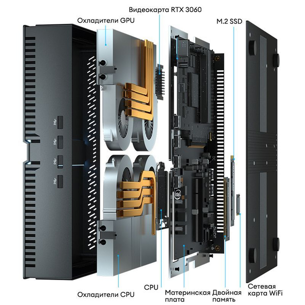 Купить компьютер TOPTON MV300_MV300-I9 12900F RTX 3060 12G, по низкой ...