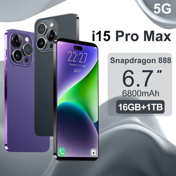 Смартфон i15 Pro Max A38 512 ГБ 12 ГБ Фиолетовый 6.7 OLED/AMOLED i15 Pro Max купить c доставкой ...